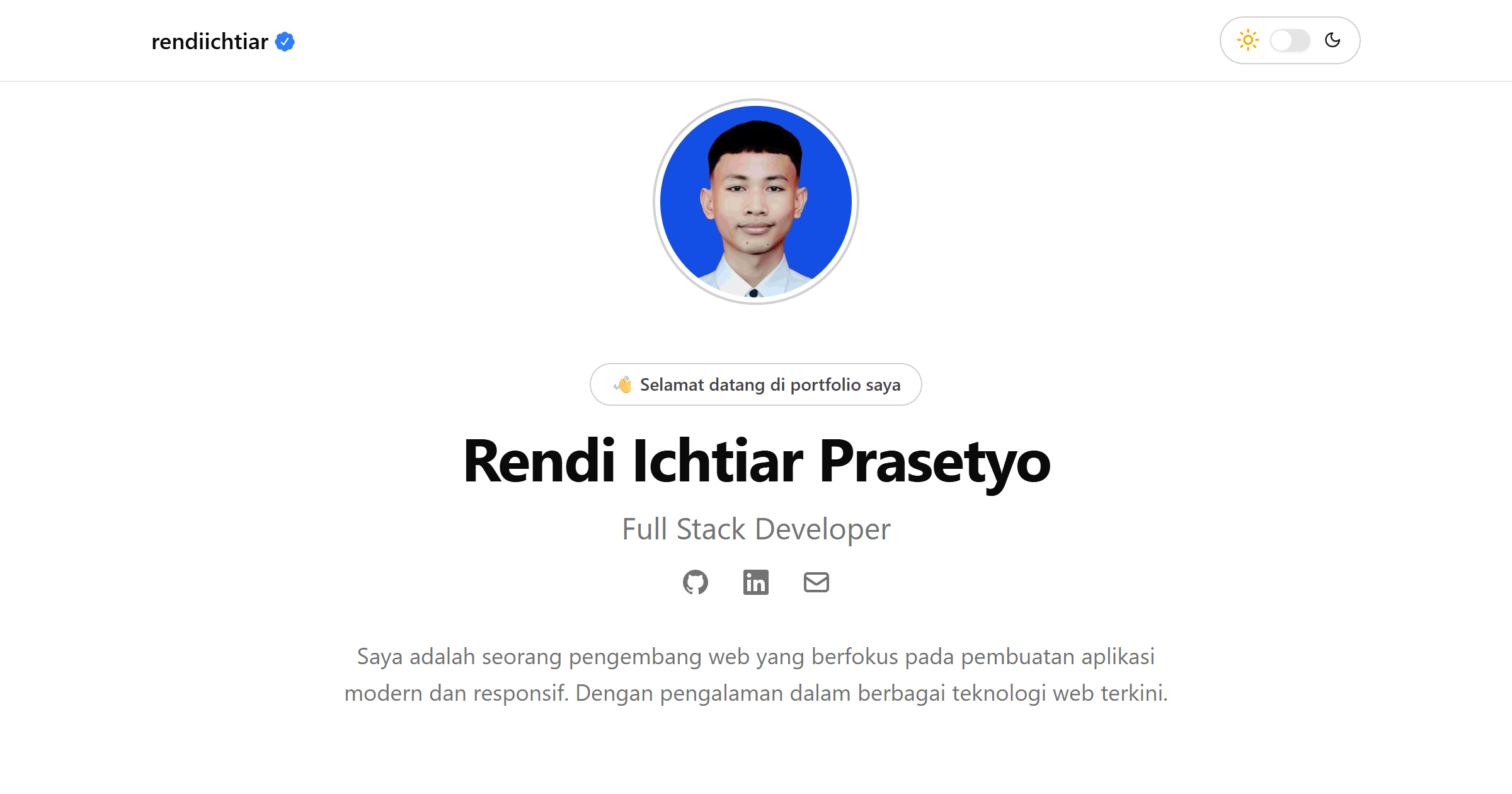Rendi Ichtiar Prasetyo | Frontend Engineer